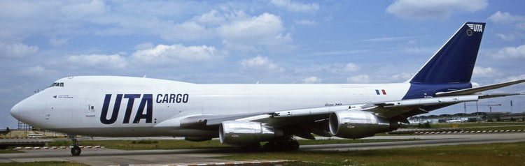 Phoenix-models 11898 Boeing 747-200 UTA Cargo F-GCBM