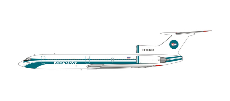 Phoenix-models 11904 Tupolev Tu154M Alrosa Airlines RA-85684