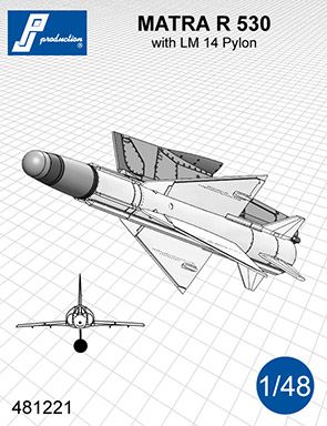 PJ Productions 481221 MATRA R530 Missile with LM 14 pylon