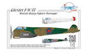 Planet PLA260 Gloster F9/37 British Heavy Fighter Prototype