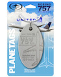 PlaneTags N559UA-GREY Keychain made of: Boeing 757-222 United Air