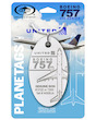 PlaneTags N559UA-WHITE Keychain made of: Boeing 757-222 United Ai
