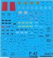 PM profimodeller 32471 Republic P47 Thunderbolt stencils
