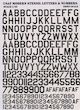 Print Scale PRS32-003 USAF Modern stencil Letters and Numbers (Bl