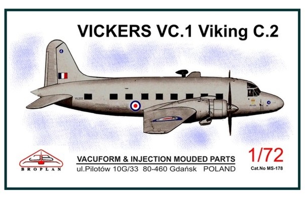 1/72 - Vickers Valetta and Viking vacuform kit by Broplan - released ...