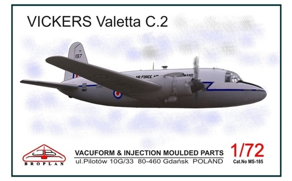 1/72 - Vickers Valetta and Viking vacuform kit by Broplan - released ...
