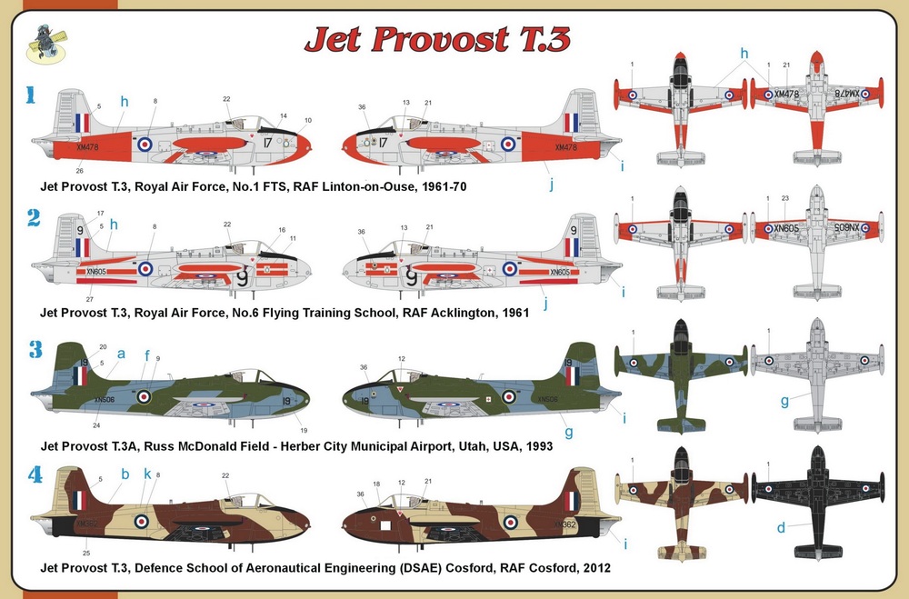 1/48 - Hunting/BAC Jet Provost T.3/.3A & T.4 by Fly - released - new T ...