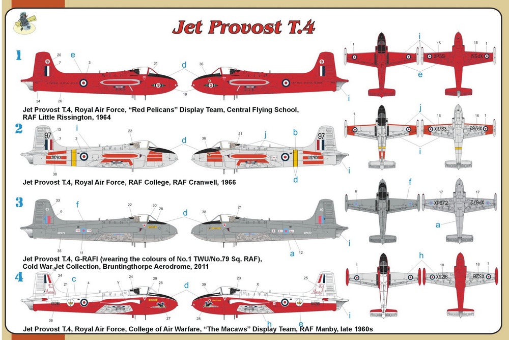 1/48 - Hunting/BAC Jet Provost T.3/.3A & T.4 by Fly - released - new T ...