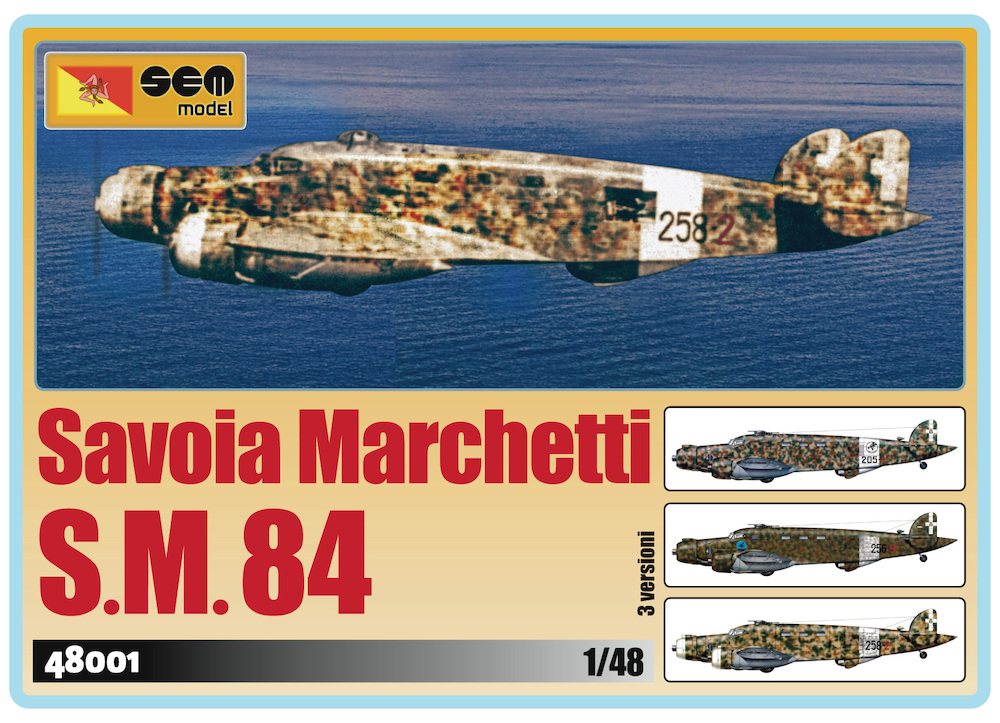 1/48 - Savoia-Marchetti SM.84 resin kit by SEM Model/Alitaliane ...