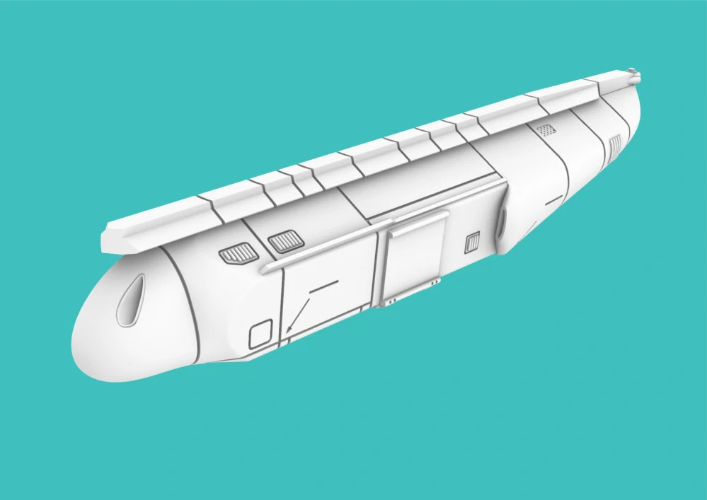 Rise 144 Models RM094 F16 Recce pod DB-MS110 (Stowed)
