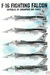 Siam Scale decals ssn48013 F16 Fighting Falcon (Republic of Singa