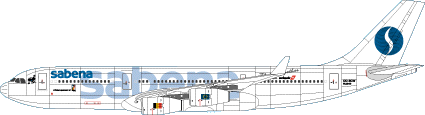 Skyline Decals SKD200-22 Airbus A340 (Sabena nc)