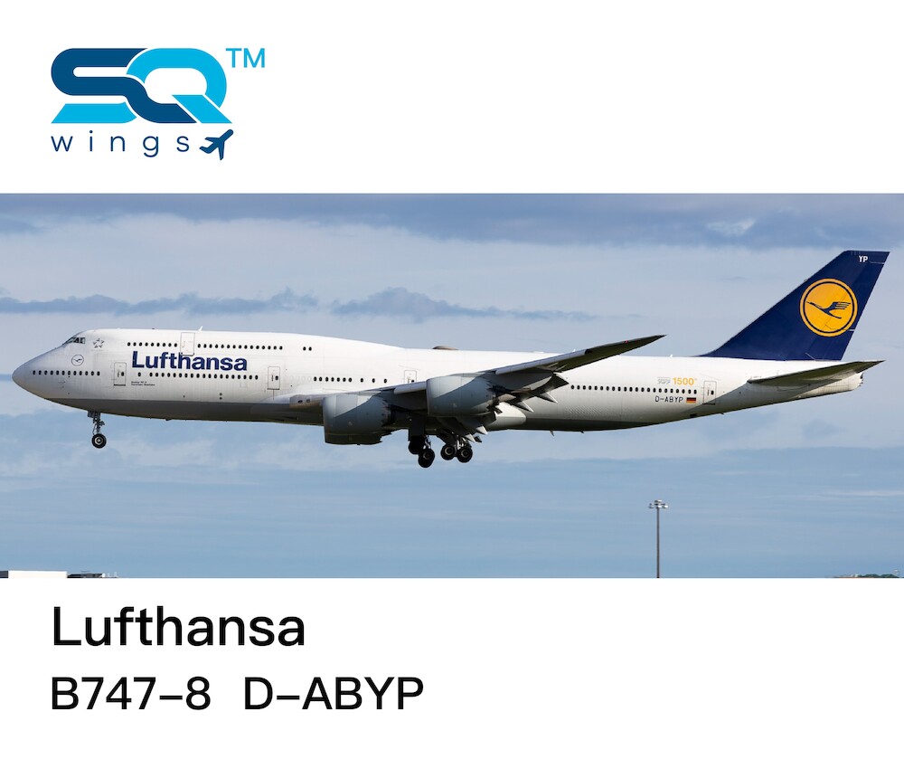 SQ Wings L2106FD Boeing 747-8 Lufthansa D-ABYP Flaps Down