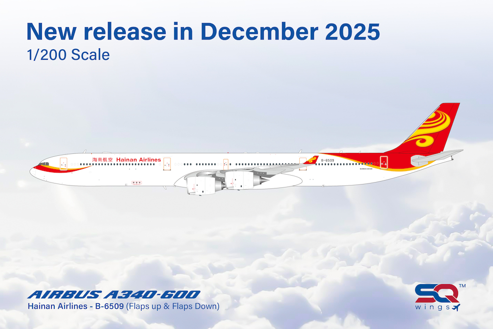 SQ Wings L2116 Airbus A340-600 Hainan Airlines B-6509