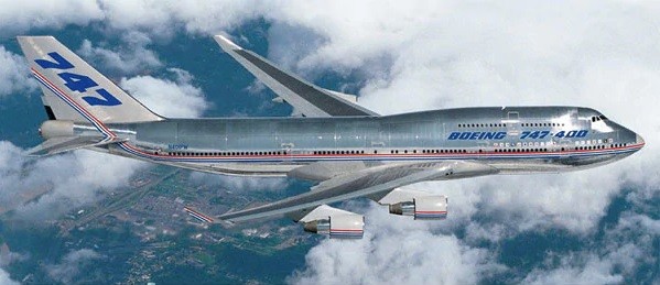 SQ Wings L2131 Boeing 747-400 Boeing House Color N401PW Polished