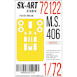SX-ART SXA72122 Painting mask Morane Saulnier MS406 cockpit and w