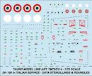 Tauro TM72-2114 De Havilland DH100 Vampire Italian Version Data S