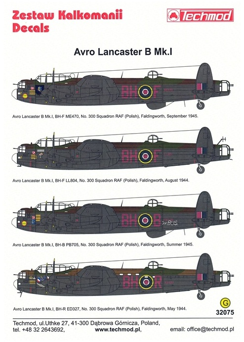Techmod 32075 Avro Lancaster B Mk1 | AviationMegastore.com