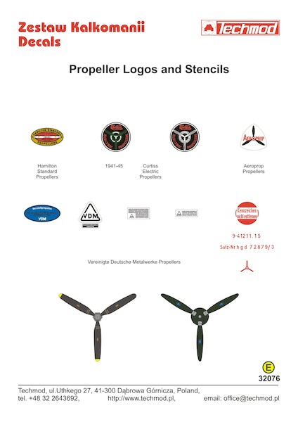 Techmod 32076 Propeller markings | AviationMegastore.com