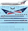Two Six decals 100-52 Boeing 727-200 (Delta)