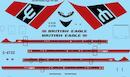 Two Six decals 144-1198 Boeing 707-365C (British Eagle)
