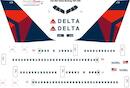 Two Six decals 144-252 Boeing 757-200 (Delta NC)