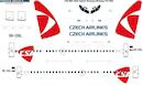 Two Six decals 144-355 Boeing 737-500 (CSA Czech Airlines)