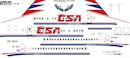 Two Six decals 144-58 Boeing 737-400 (CSA)