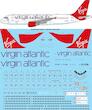 Two Six decals 144-656 Airbus A320 (Virgin Atlantic 'Little