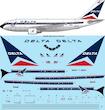 Two Six decals 144-683 Airbus A310-200 (Delta Airlines)