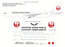 Two Six decals 200-46 Boeing 767-346ER (Japan Airlines JAL 2011)