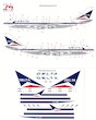 Two Six decals 200-63 Boeing 747-132 (Delta)