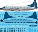 Two Six decals sts44353 Convair 440 Metropolitan (Sabena)