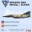 Vespa Model kits VMKC48008 Mirage 5BA, MIRSIP, Elkan conversion