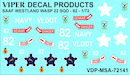 Viper Decal Products MSA72141 SAAF Westland Wasp ('82'