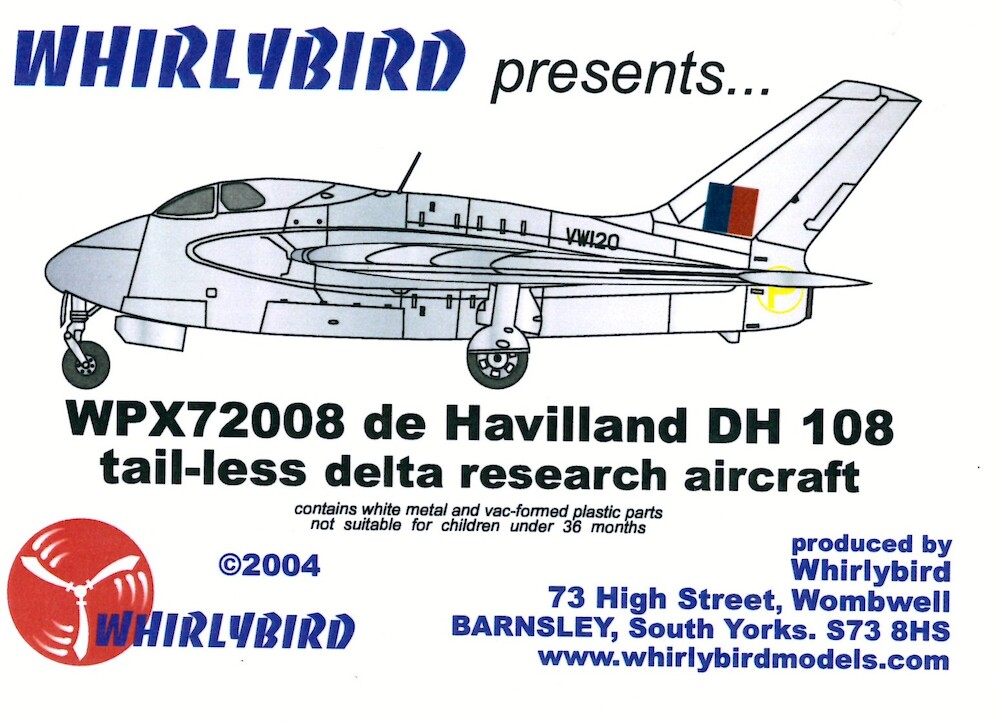 Whirlybird WPX72008 DH108 (Former Maintrack vacform)