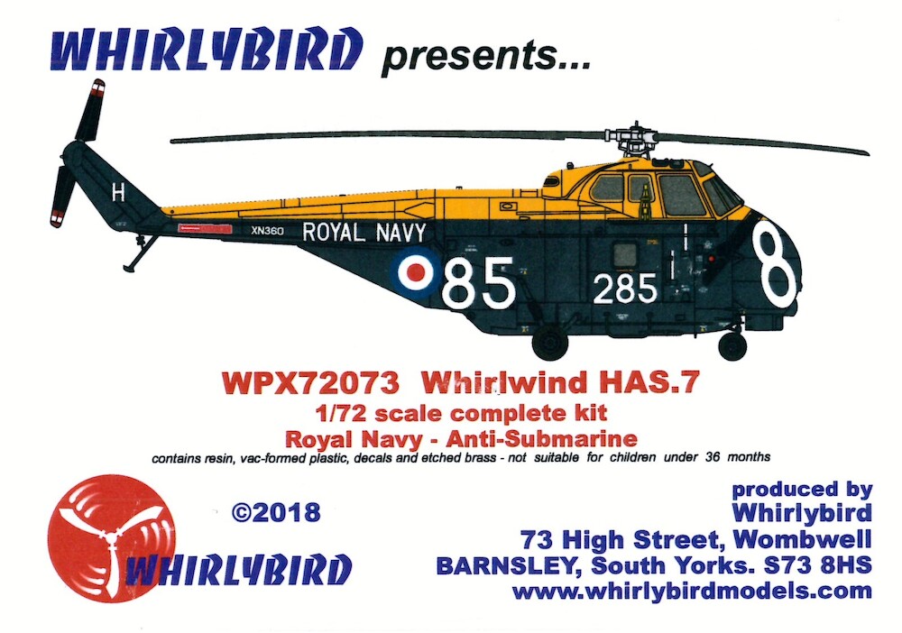 Whirlybird WPX72073 Westland Whirlwind HAS7 Anti Submarine (Royal