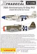 Xtra-decal X72196 D-Day 70th Anniversary June 1944 Pt 3, US Army