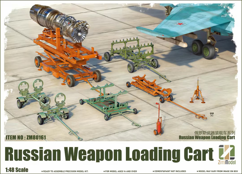 Zimi Models ZM80161 Russian Weapon Loading Carts - Weapons not i
